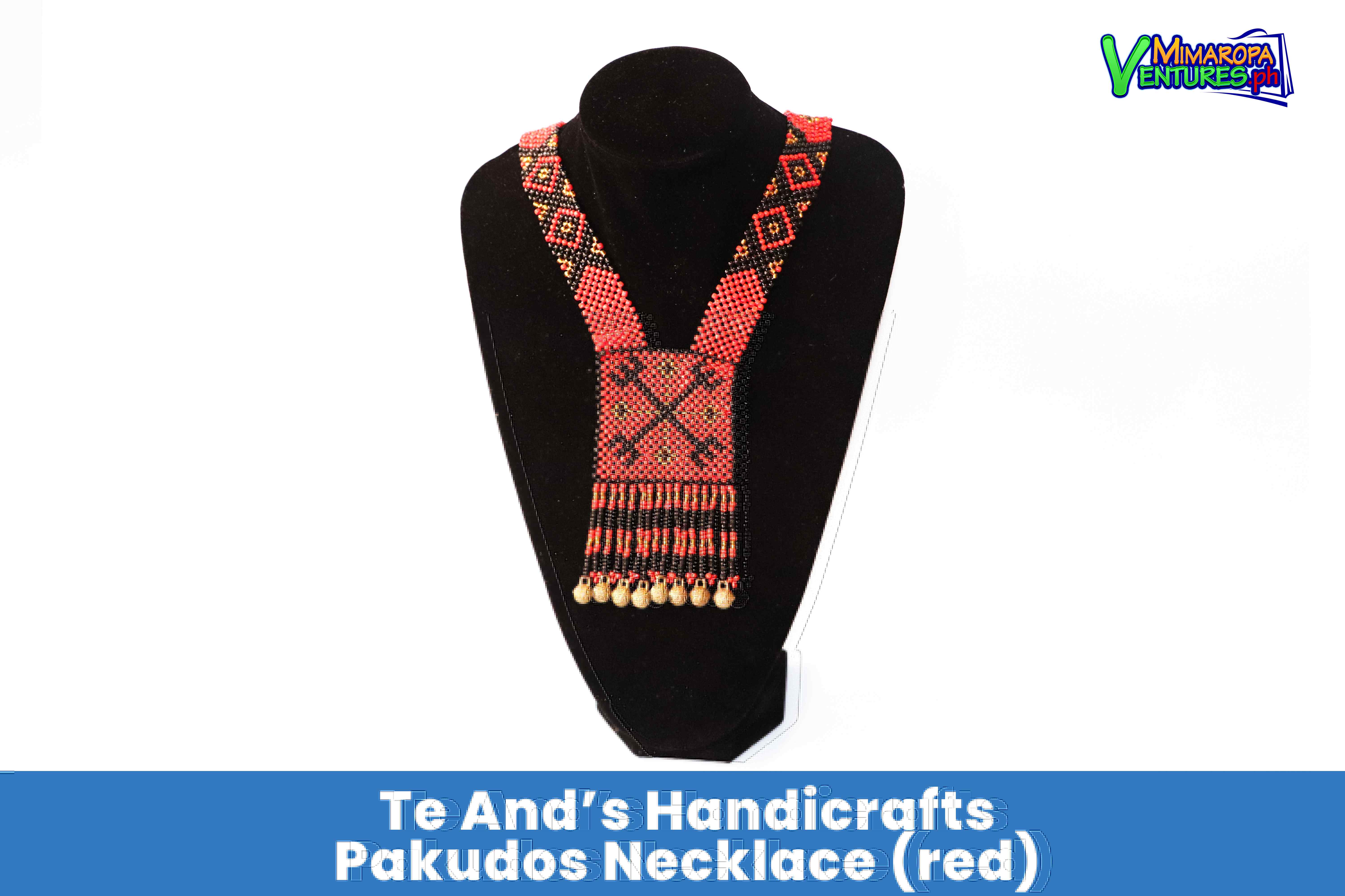 MIMAROPA Ventures | Te And’s Handicrafts Pakudos Necklace (red)