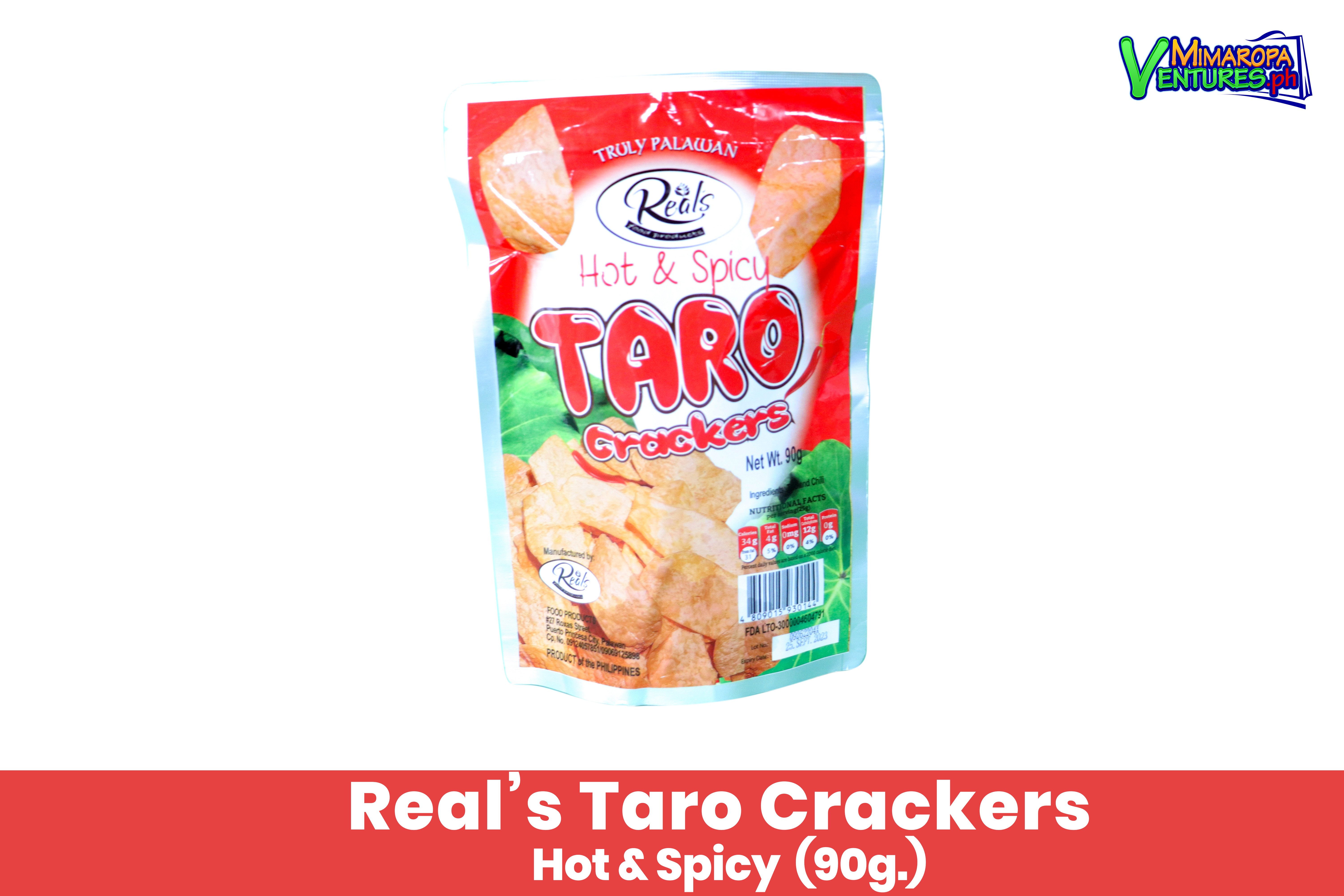 MIMAROPA Ventures | Reals' Food Product Hot and Spicy Taro Crackers