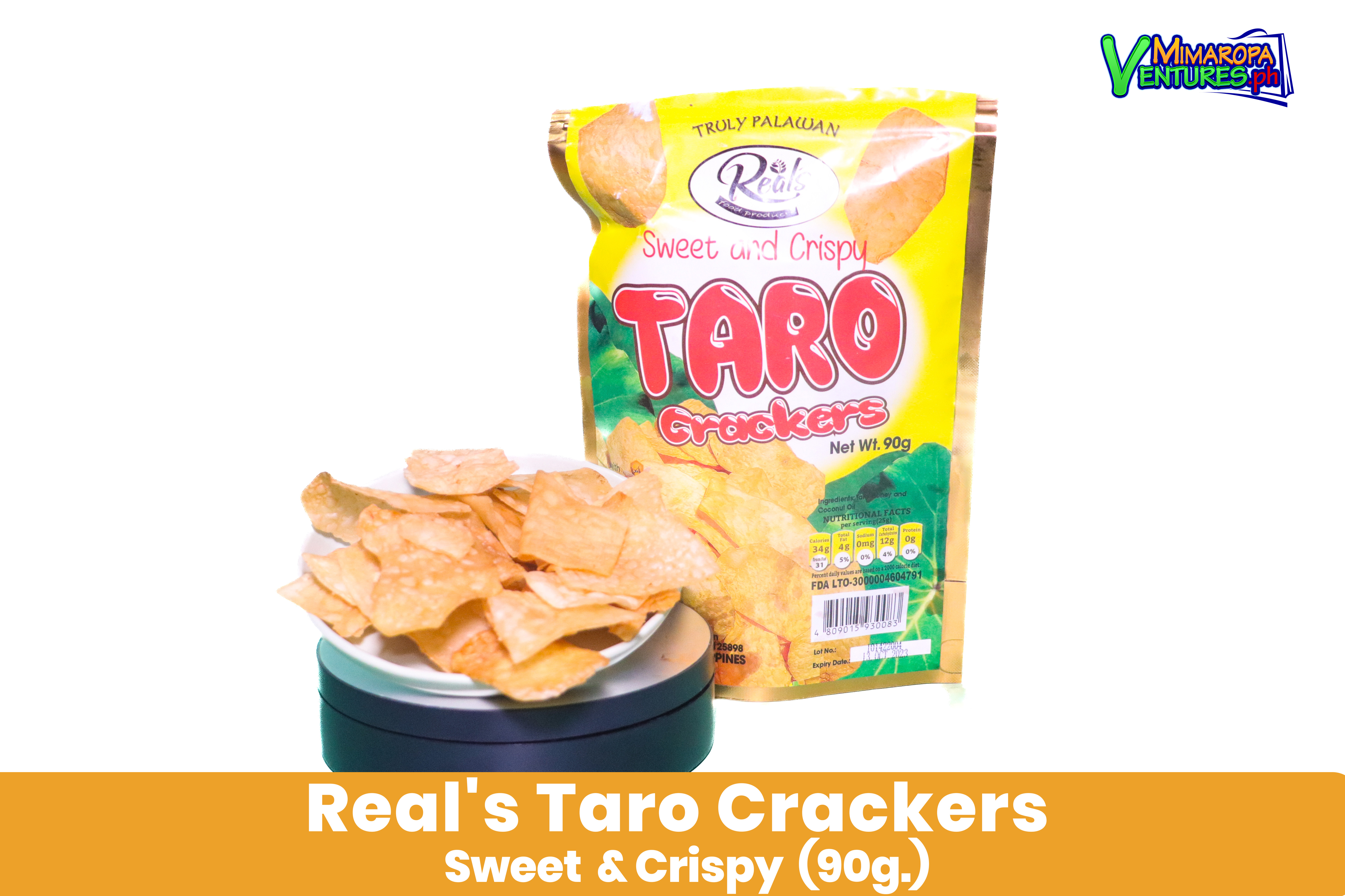 MIMAROPA Ventures | Reals' Food Product Taro Crackers Sweet & Crispy