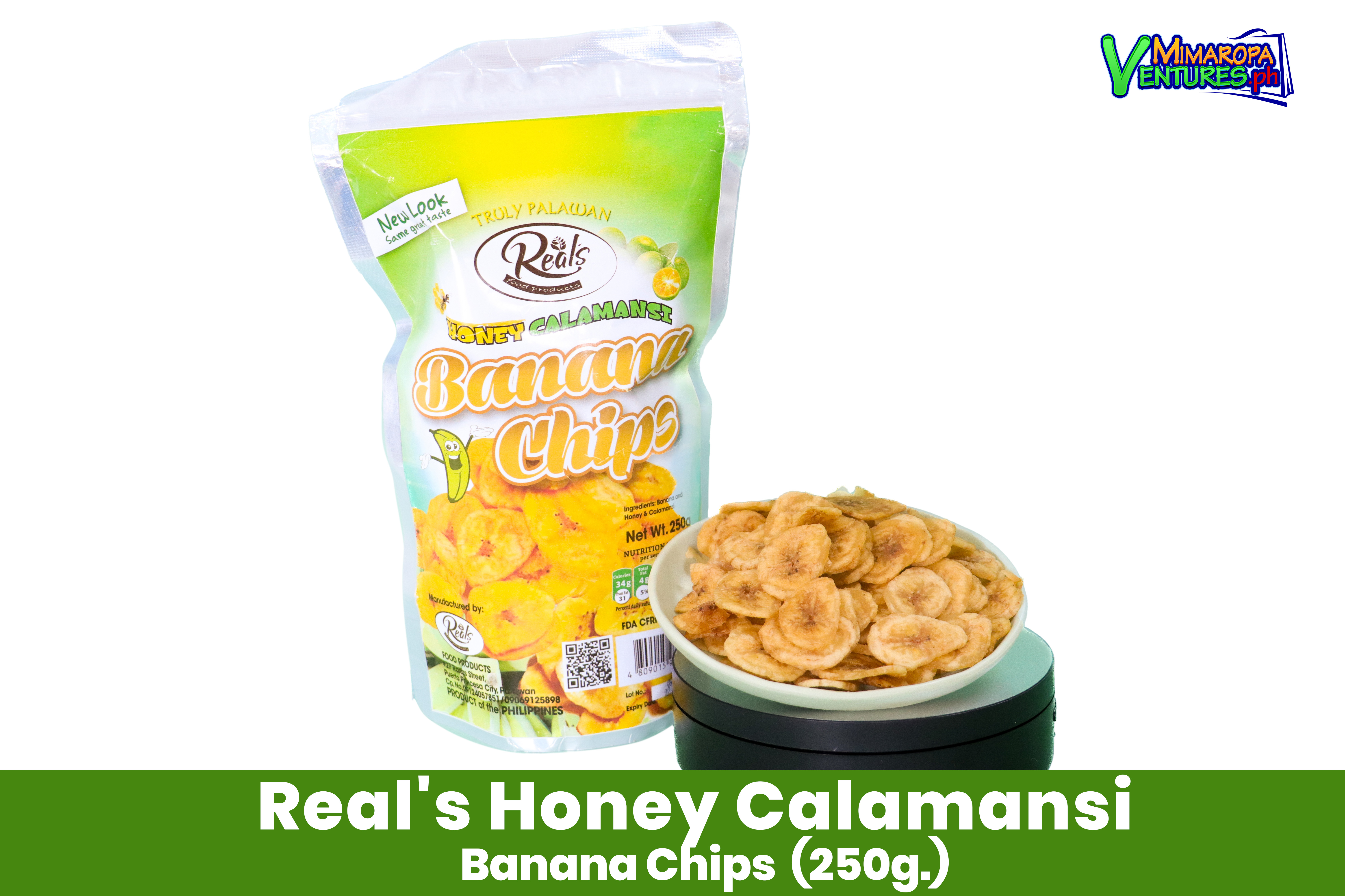 MIMAROPA Ventures | Real's Food Product Honey Calamansi Banana chips (250g)